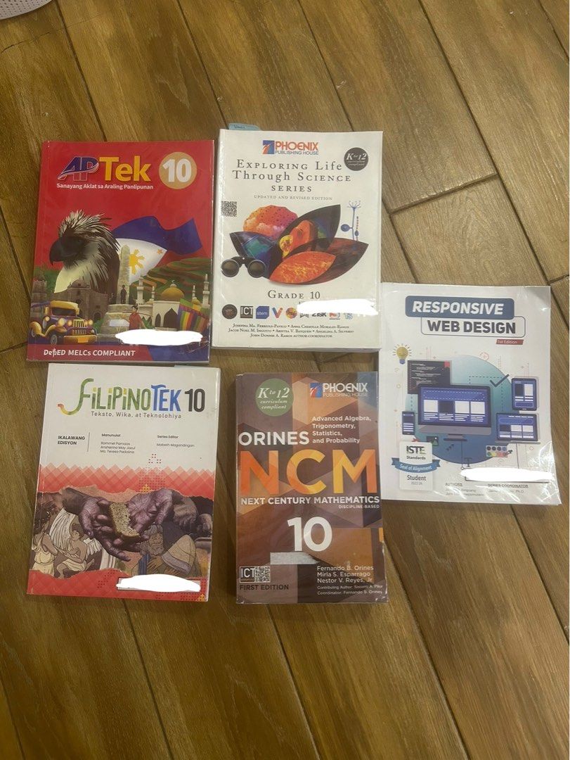 TAKE ALL - grade 10 books bundle with plastic cover, Hobbies & Toys ...