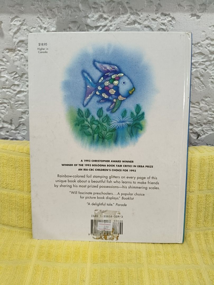 The Rainbow Fish by Marcus Pfister (pre loved / hardbound), Hobbies ...