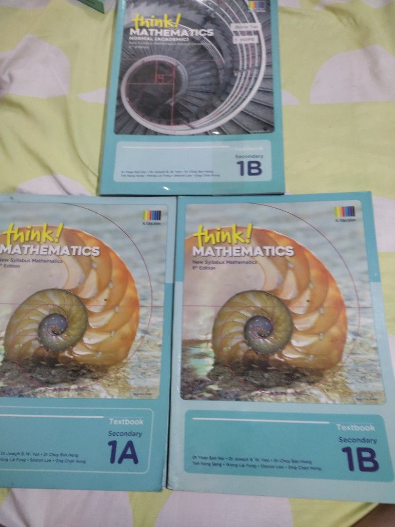 Think! Mathematics Textbook Secondary 1A & 1B, Hobbies & Toys, Books ...