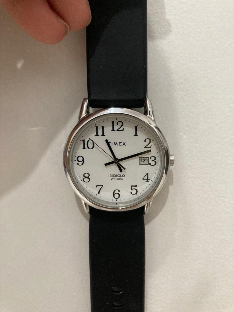 Timex Mens Easy Reader Black Fast Wrap TW2U84900 NO BOX, Fesyen Pria ...