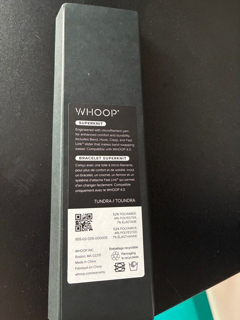 WHOOP 4.0 Superknit Band - Tundra, Mobile Phones & Gadgets, Wearables ...
