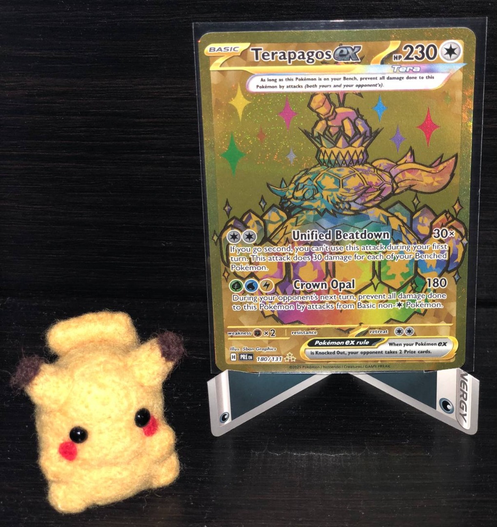 WTS/WTT Terapagos ex #180 Pokemon Prismatic Evolutions, Hobbies & Toys ...