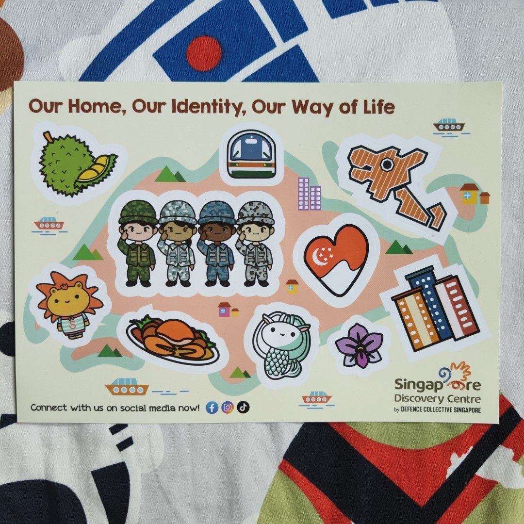 50¢ EACH sticker sheets NDP SG60 National Day, Hobbies & Toys ...