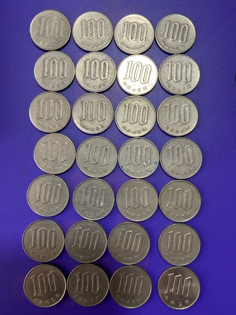 28 pcs of 1967-1990 Japan 100 Yen coins, Hobbies & Toys, Memorabilia ...