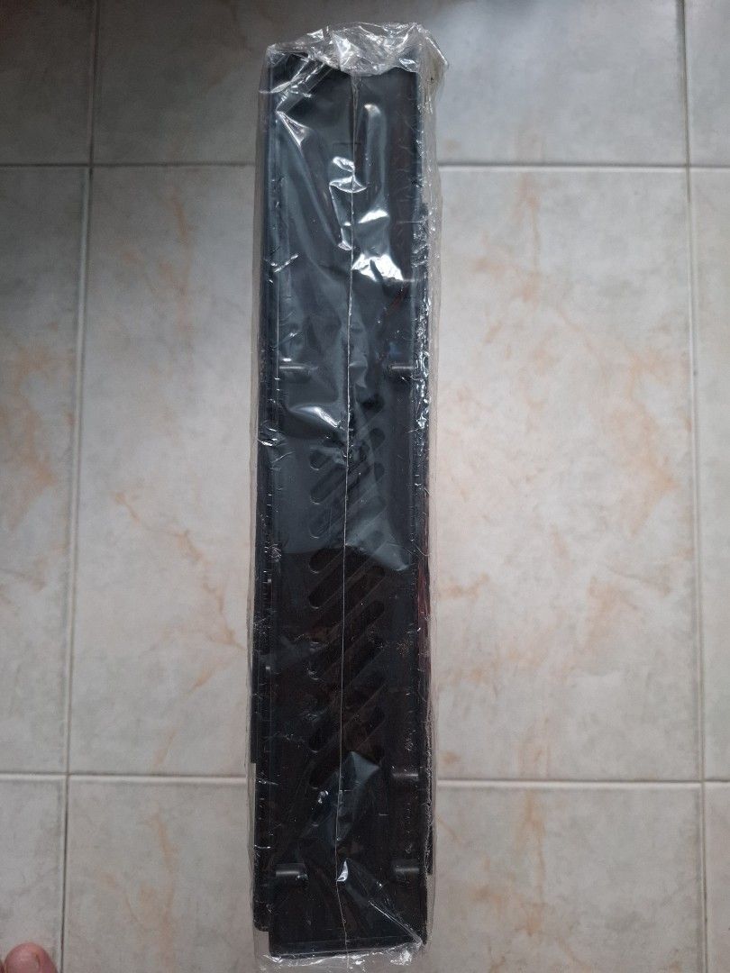2-Tier Black Colour Plastic Tray With Metal Risers, Hobbies & Toys ...