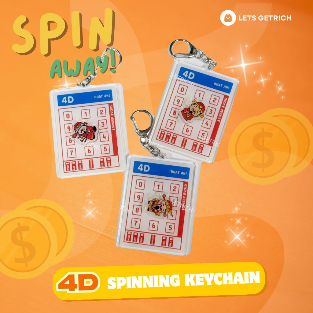 4D Spinning Keychain - Fortune God, Hobbies & Toys, Toys & Games on ...