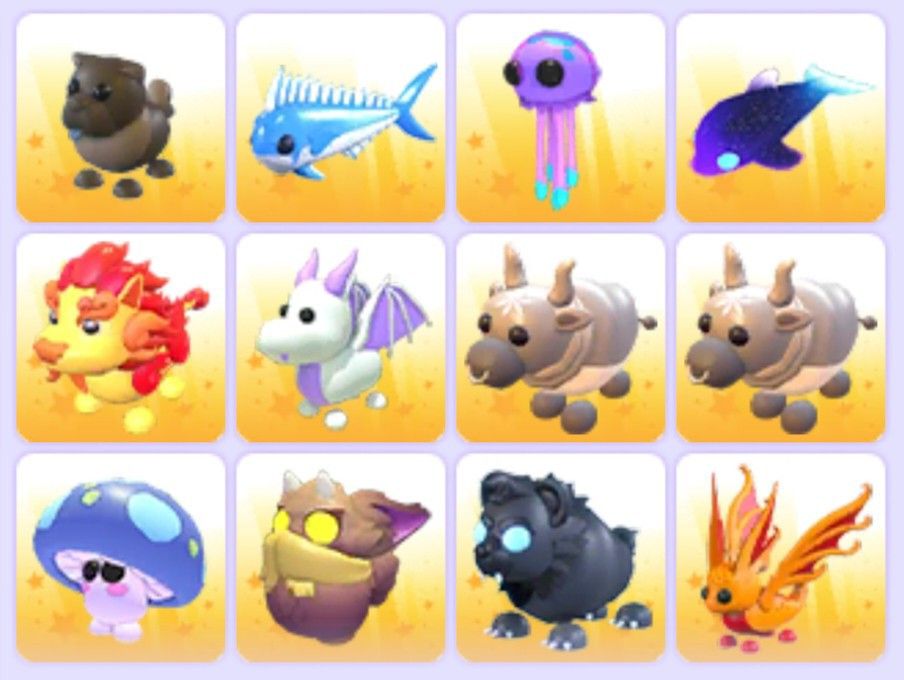 adopt me legendary pet set - rm15, Video Gaming, Gaming Accessories, In ...