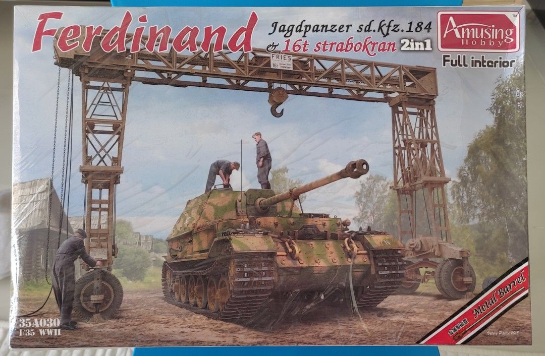Amusing Hobby Ferdinand Jagdpanzer Sd.Kfz.184 Model Kit, Hobbies & Toys ...
