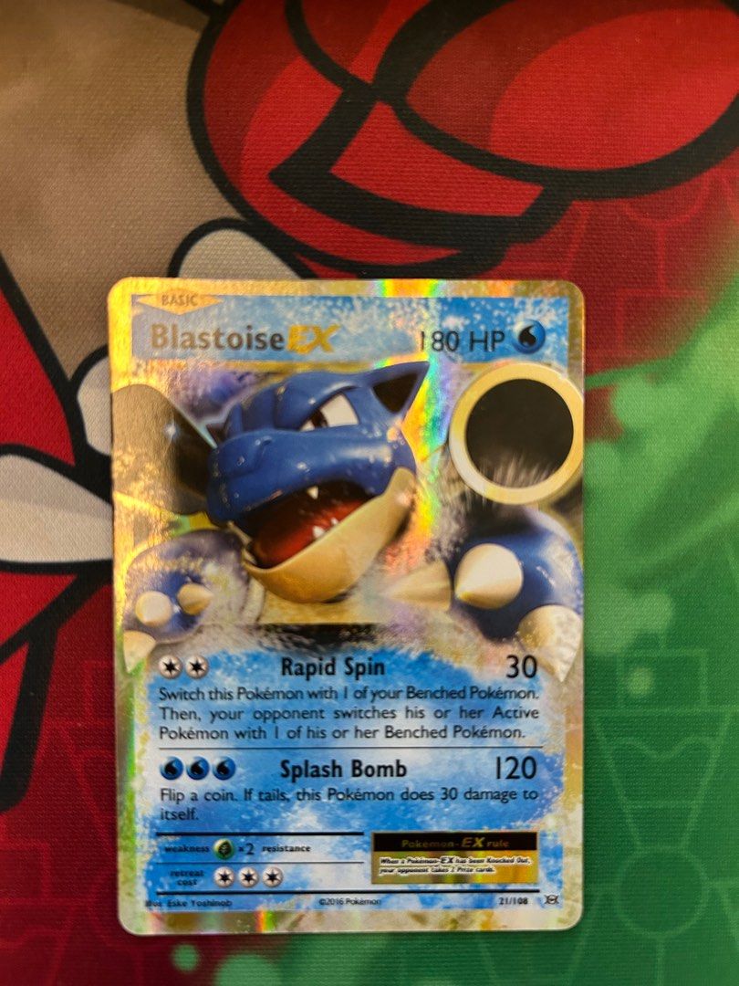 Blastoise EX 21/108 Pokemon Card, Hobbies & Toys, Toys & Games on Carousell