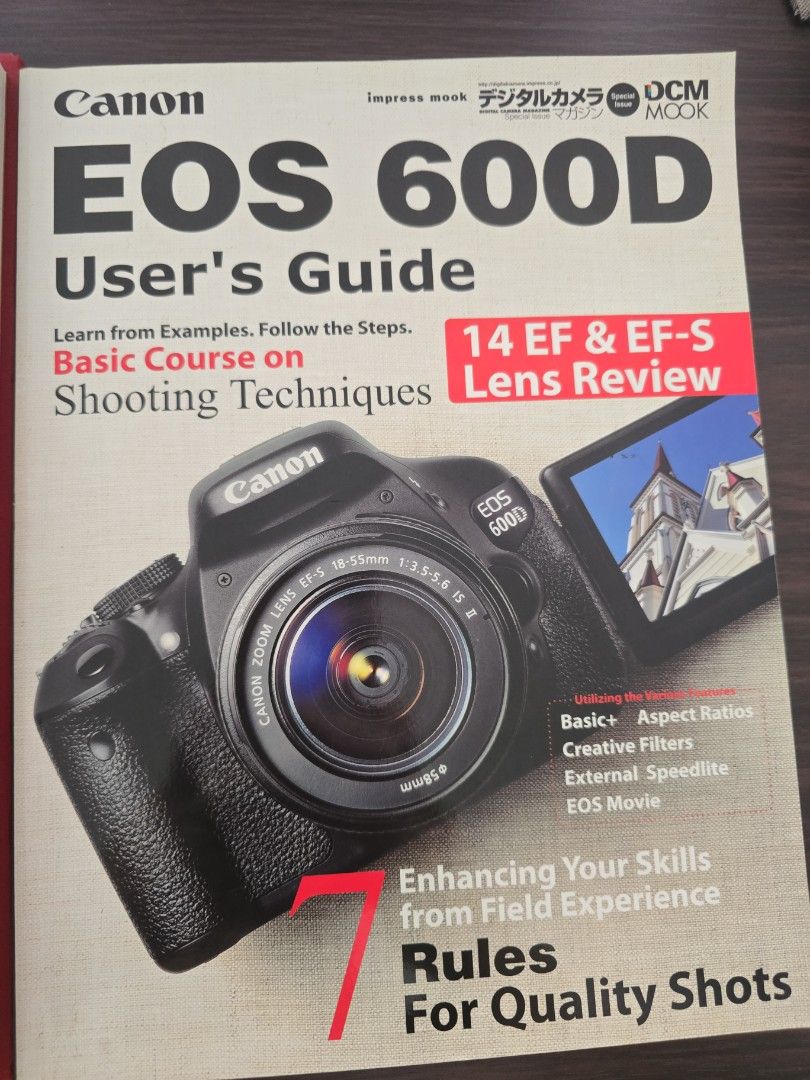 Canon EOS 600D User's Guide & EF Lens Work III, Photography, Cameras on ...