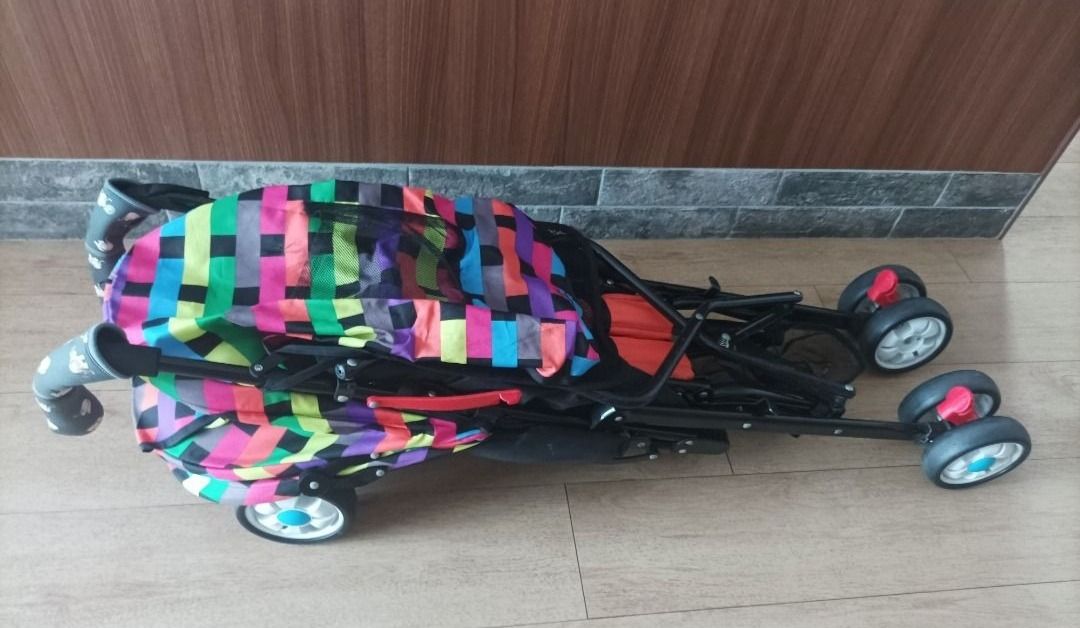 Colorful Baby Stroller with multiple Freebies!!, Babies & Kids, Going ...