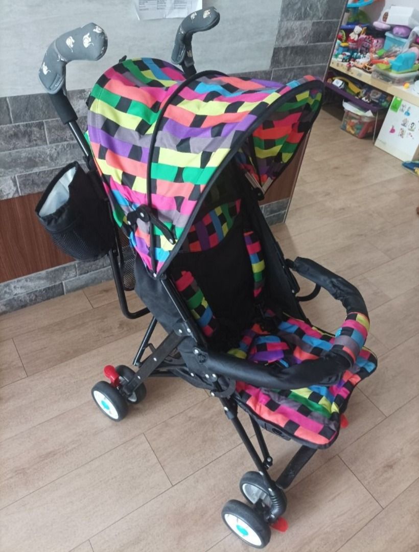 Colorful Baby Stroller with multiple Freebies!!, Babies & Kids, Going ...