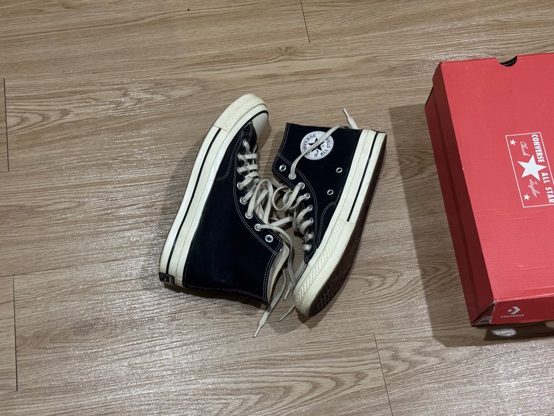 Converse Chuck 70 Hi Black, Men's Fashion, Footwear, Sneakers on Carousell