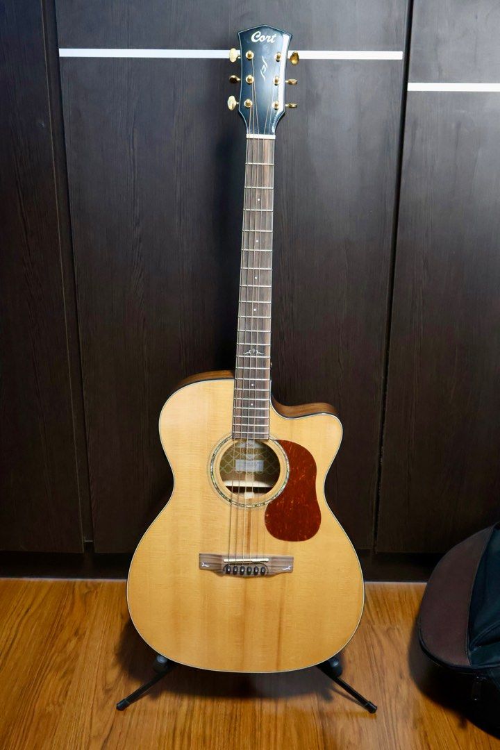 Cort Gold OC6 NAT Acoustic-Electric Guitar, Hobbies & Toys, Musical ...
