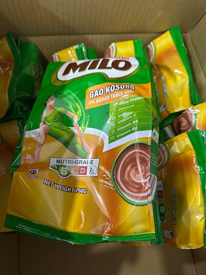 Exp Aug 2026 Milo Gao Kosong 750g milo refill Milo Kao, Food & Drinks ...