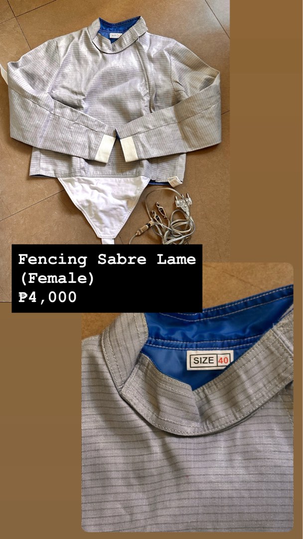 Fencing Sabre Lame, Sports Equipment, Other Sports Equipment and ...