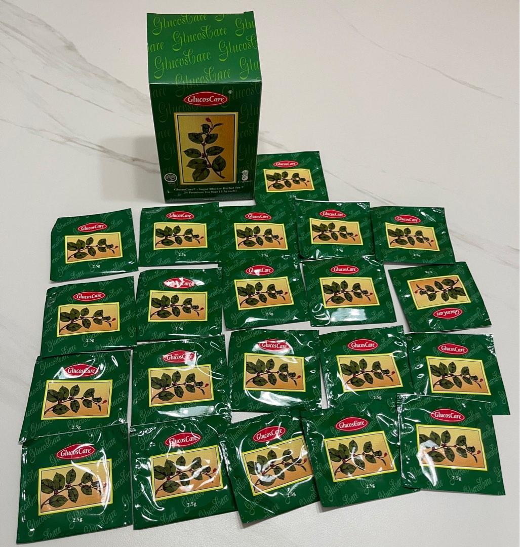 GlucosCare Sugar Blocker Herbal Tea - 24 Tea Bags, Food & Drinks ...