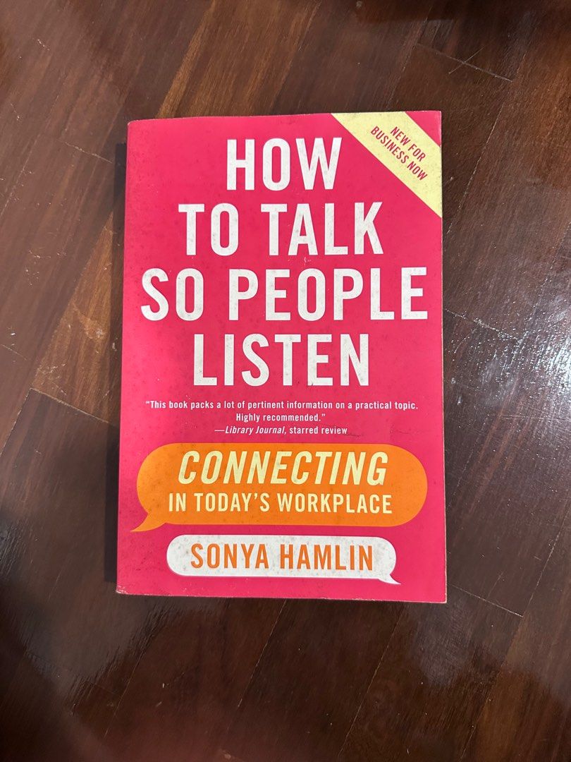 How to Talk So People Listen by Sonya Hamlin, Hobbies & Toys, Books ...