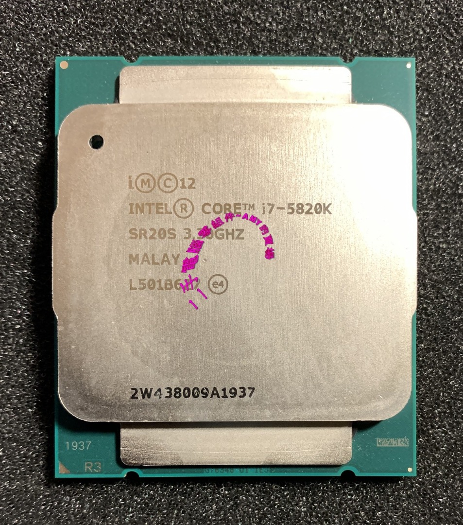 Intel Core i7-5820K 處理器(6核12執行緒)，LGA2011-3, 電腦及科技產品, 電腦周邊產品, 電腦周邊產品在旋轉拍賣