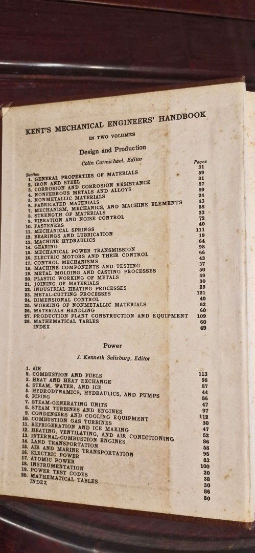 Kent's Mechanical Engineers' Handbook - Design and Production, Hobbies ...