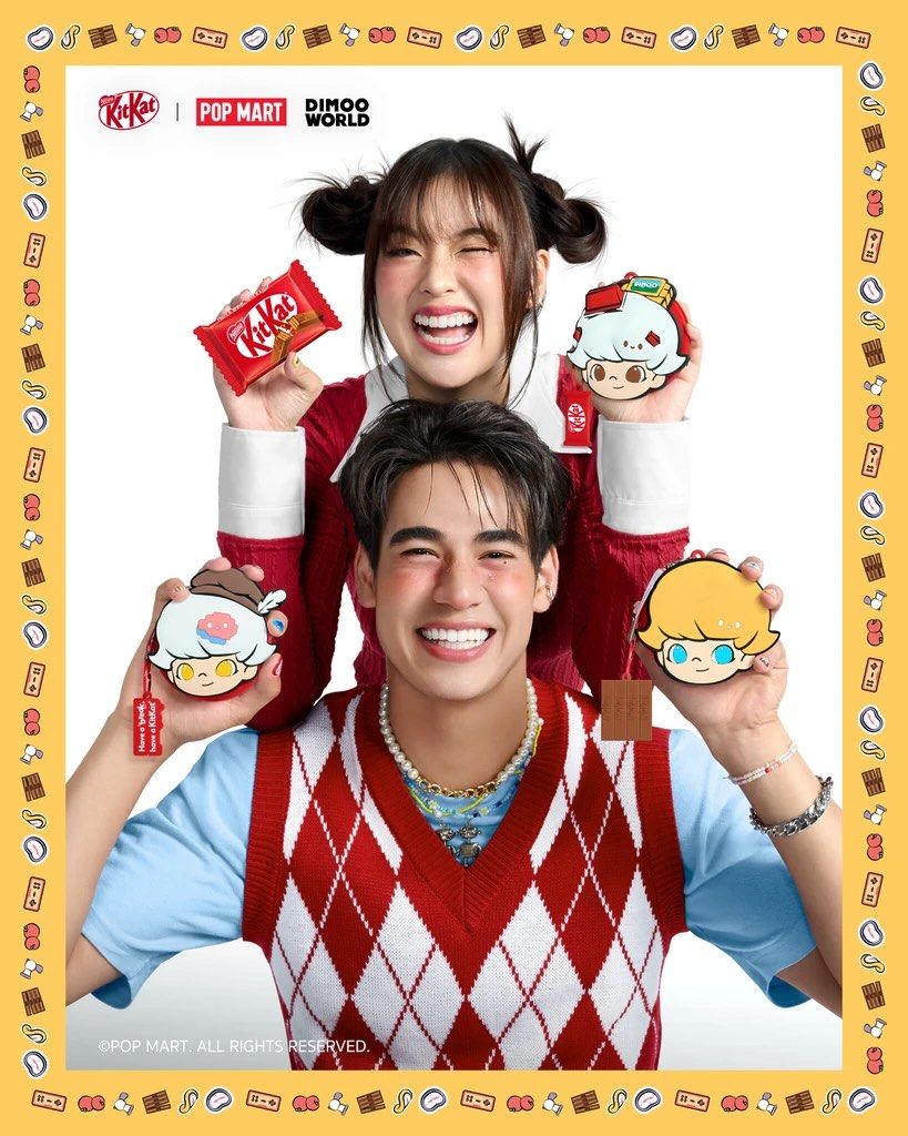 KitKat x Pop Mart Dimoo World Tote Bag, Women's Fashion, Bags & Wallets ...