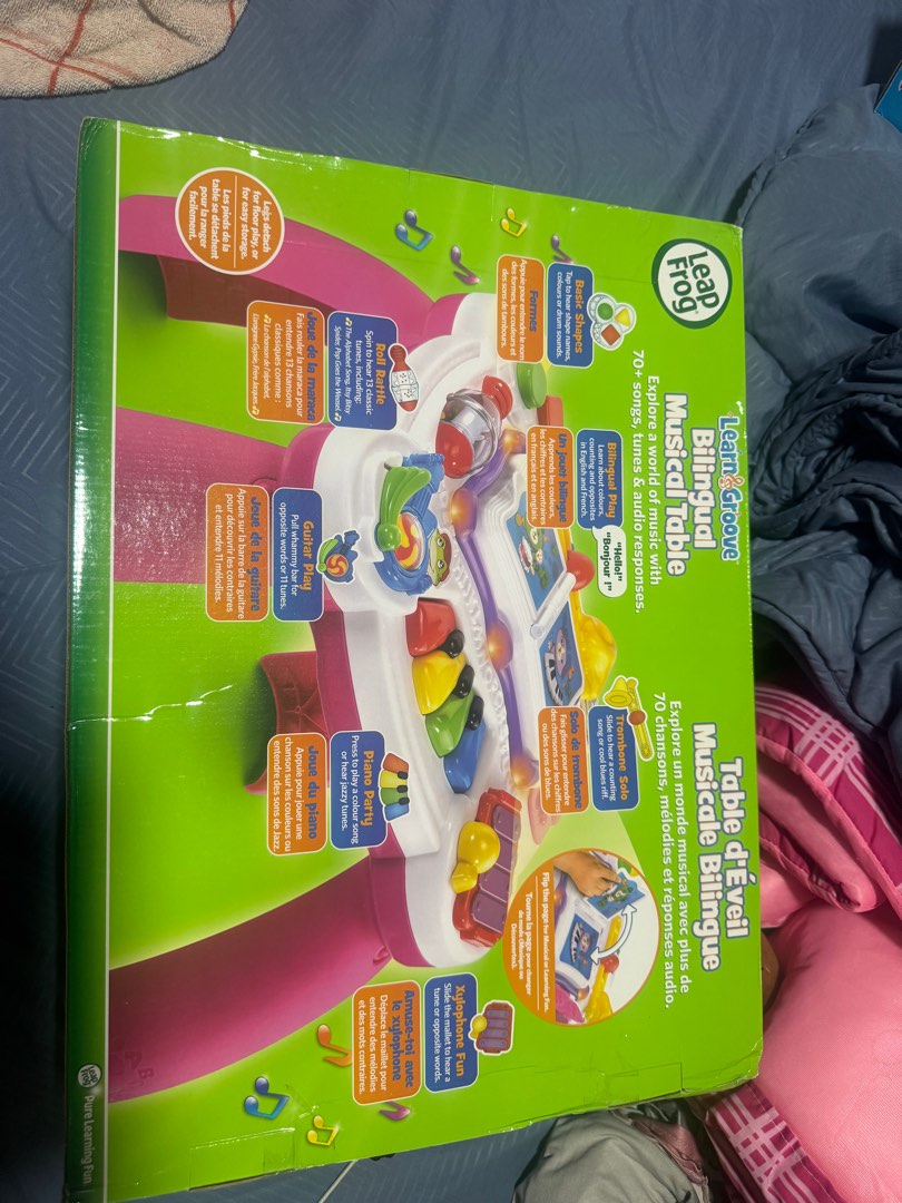 Leap Frog Bilingual Musical Table, Hobbies & Toys, Toys & Games on ...
