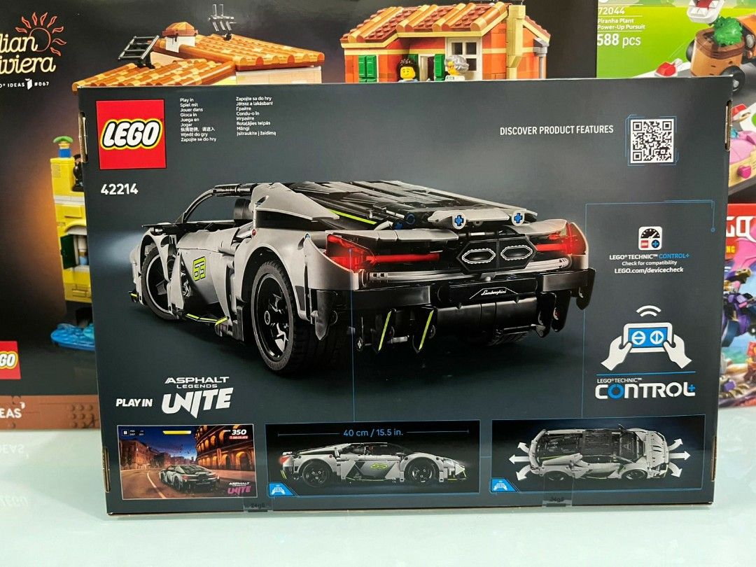 Lego Technic 42214 Lamborghini Revuelto Super Sports Car, Hobbies ...