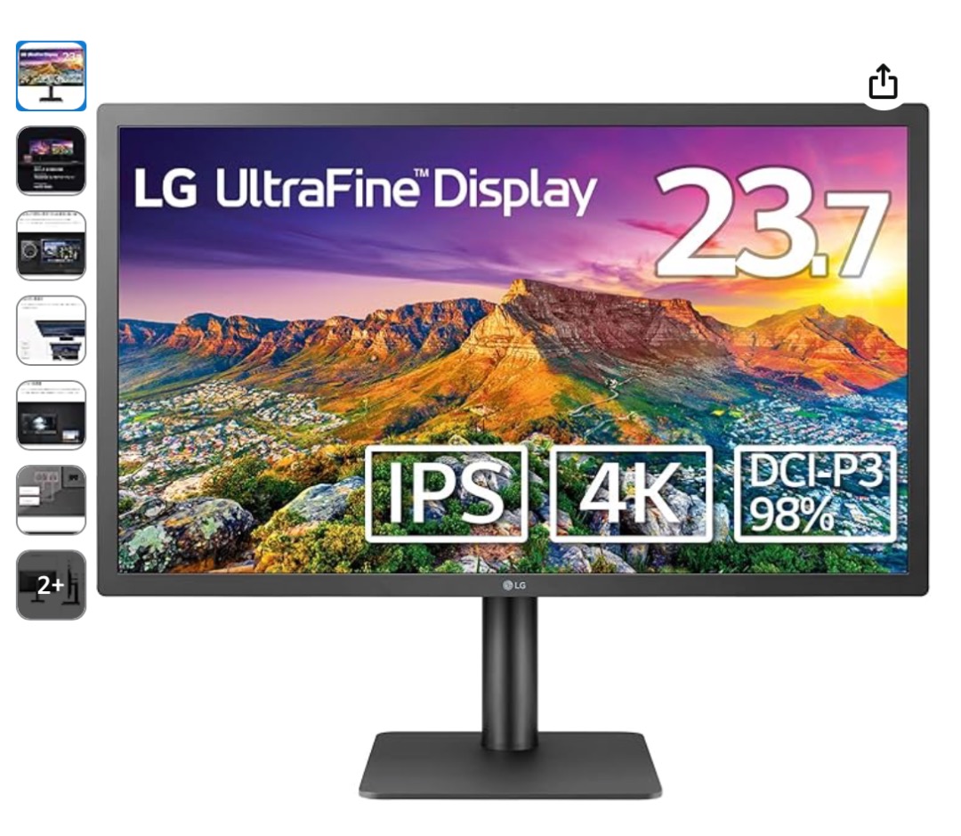 LG UltraFine 23.7" 4K Display IPS Monitor - Flawless Designed For Mac ...