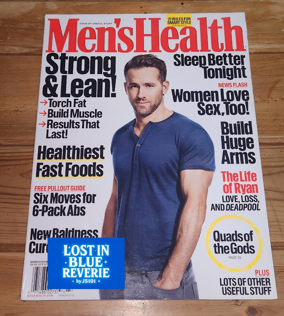 Men's Health Magazine US Edition March 2016 featuring RYAN REYNOLDS ...
