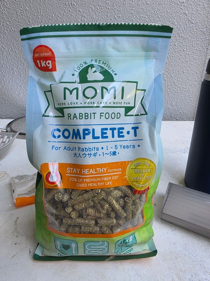 MOMI Rabbit Food Complete-T 1kg, Pet Supplies, Pet Food on Carousell