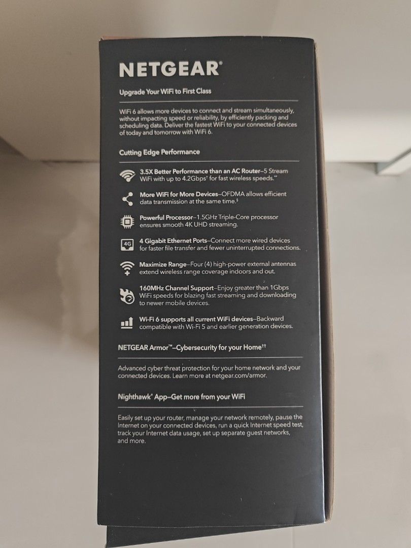 Netgear Nighthawk AX5 5-Stream WiFi 6 Router, Computers & Tech, Parts ...