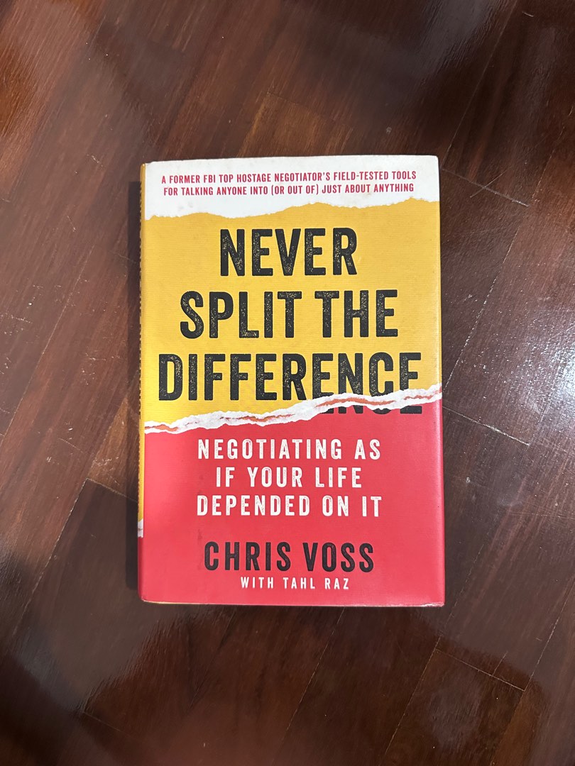 Never Split the Difference by Chris Voss, Hobbies & Toys, Books ...