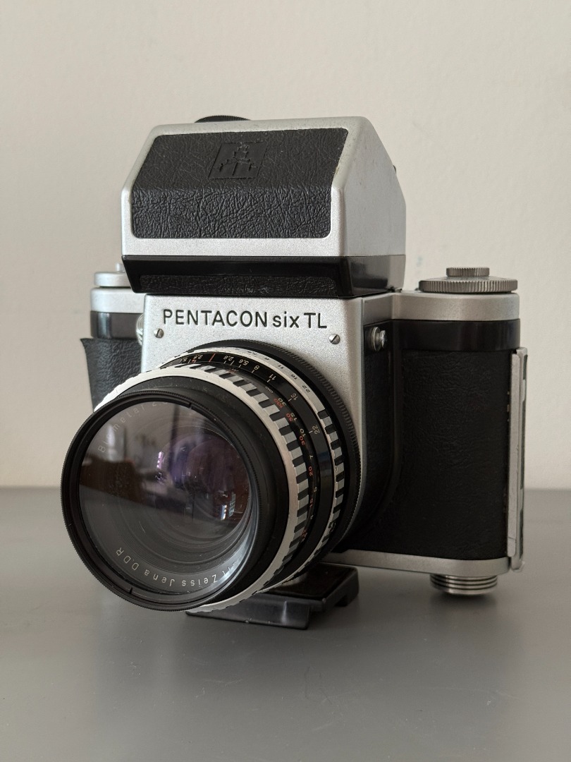 Pentacon six TL 6x6 medium format film camera - 80mm F2.8 lens *rare ...