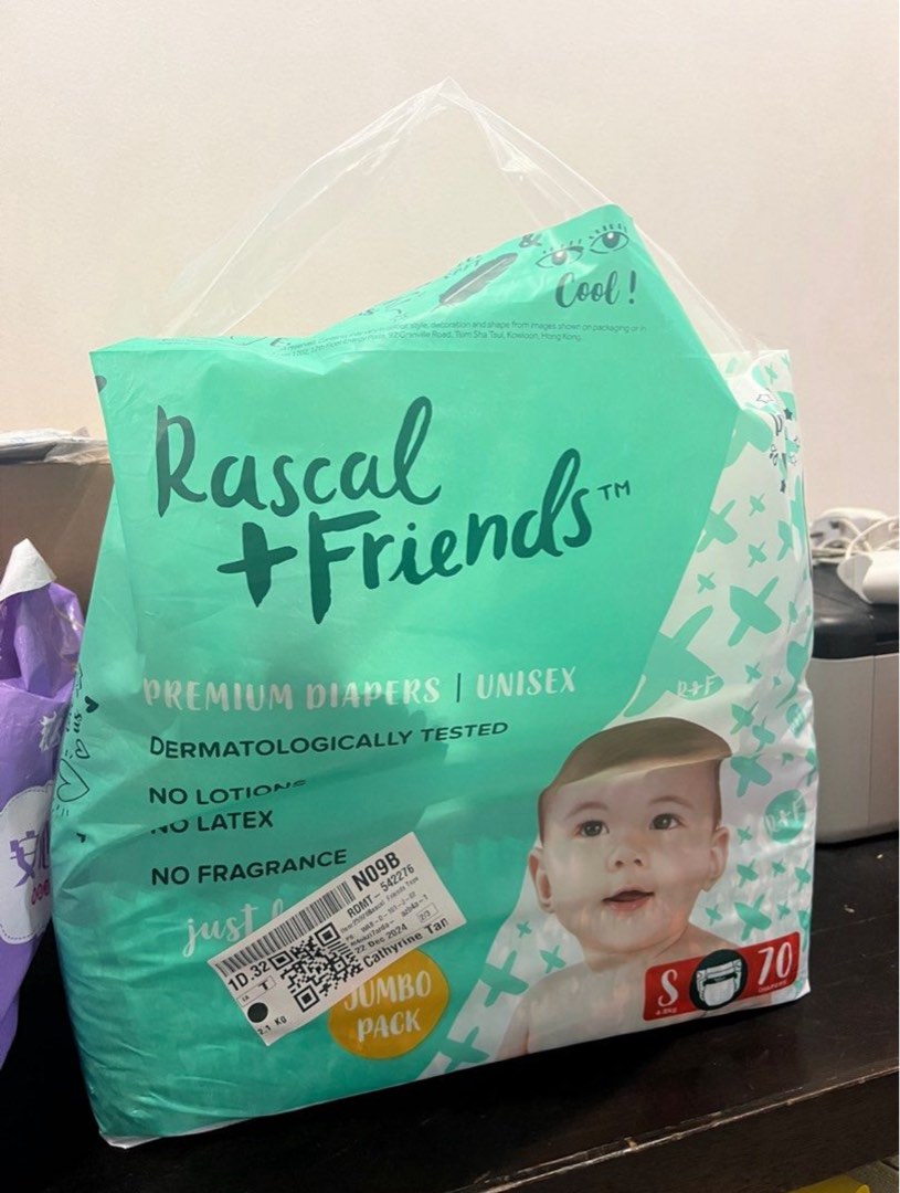 Rascal + Friends Premium Diapers - Size S, Babies & Kids, Bathing ...