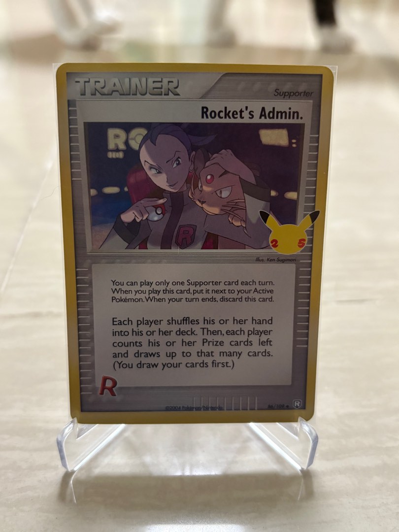 Rocket's Admin Pokemon Card - 2004, Hobbies & Toys, Toys & Games on ...