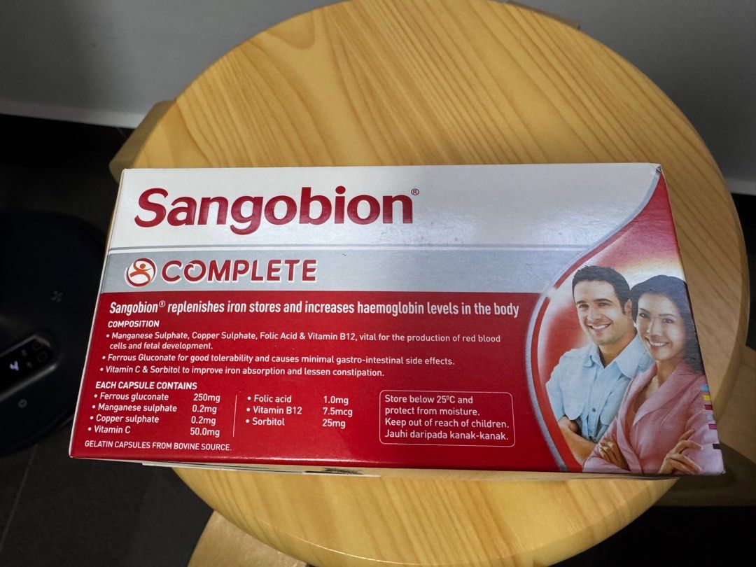 Sangobion Iron Supplement, Health & Nutrition, Health Supplements ...