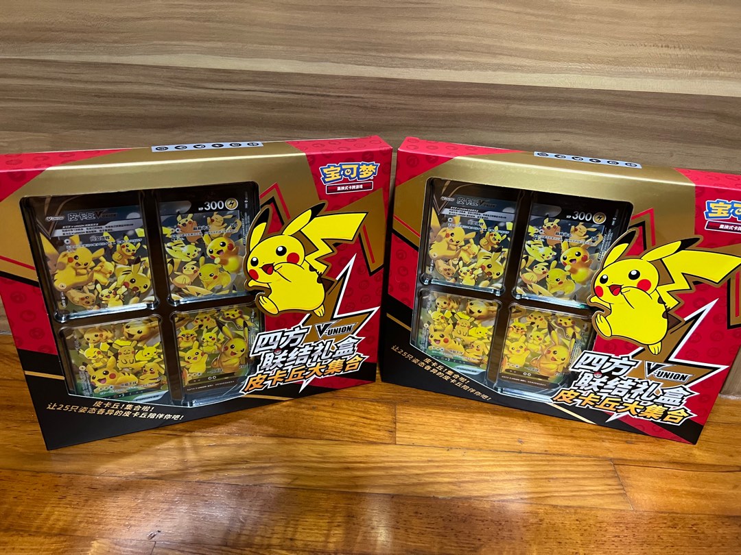 Selling Pokemon pikachu v-union simplified chinese, Hobbies & Toys ...