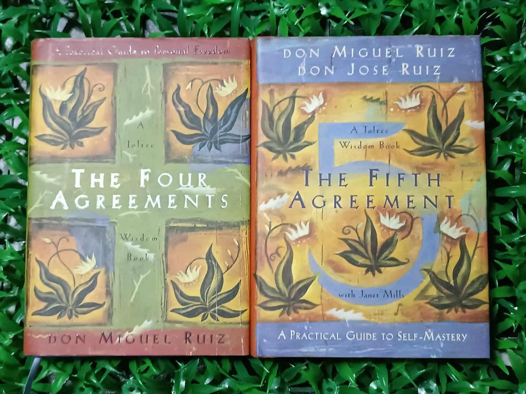 [Set of 2 / Hardbound / Used] THE FOUR AGREEMENTS & THE FIFTH AGREEMENT ...