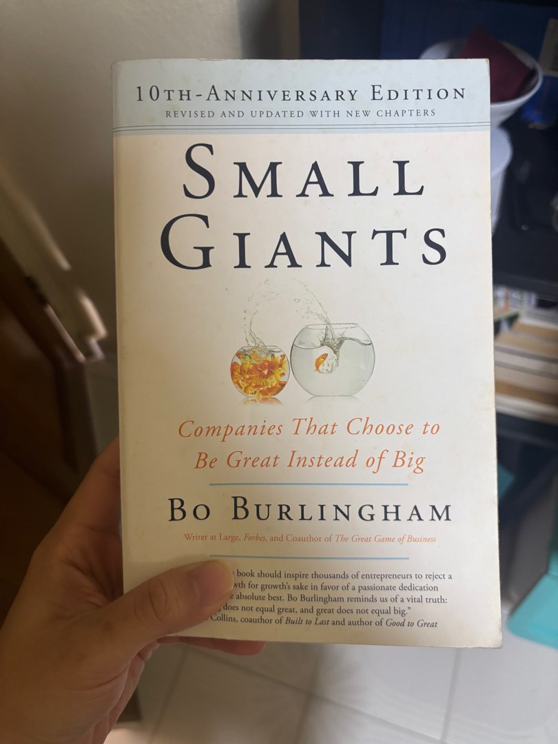 Small Giants: Companies That Choose to Be Great Instead of Big, Hobbies ...