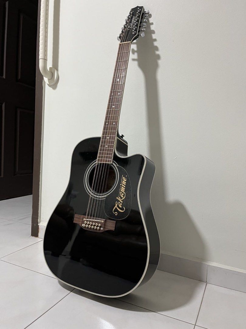 Takamine 12-String Acoustic-Electric Guitar, Hobbies & Toys, Musical ...