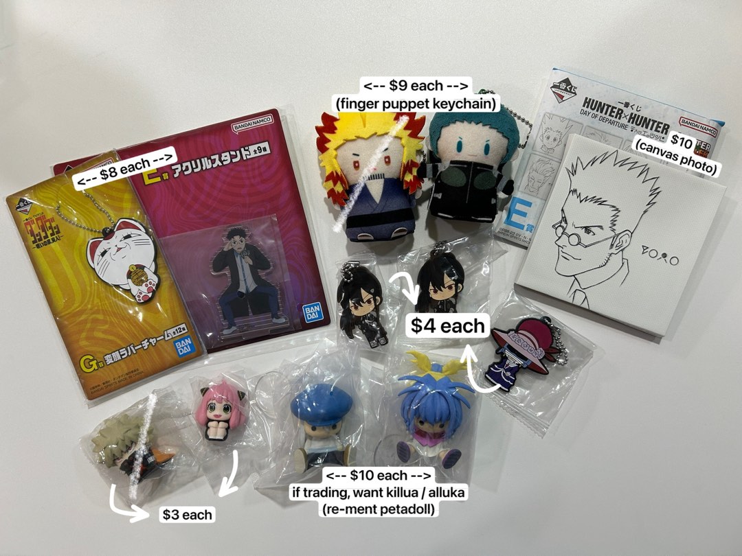 [WTS] Assorted Official Anime Merch (Dandadan, Demon Slayer / Kimetsu ...