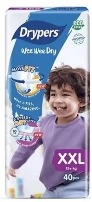 Drypers tape XXL Diaper , Babies & Kids, Bathing & Changing, Diapers ...