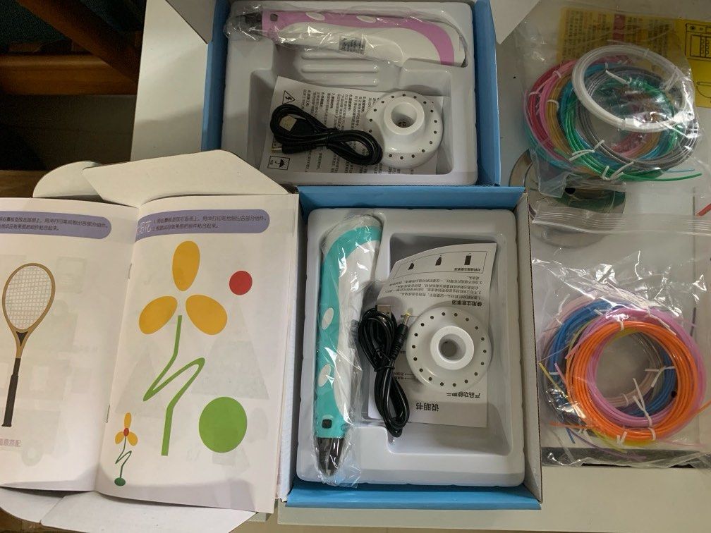 3d Print Pen with activity book and filaments, Hobbies & Toys, Art ...
