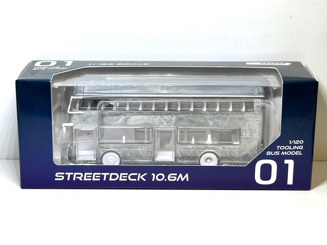 80m Model 1:120 1/120 Streetdeck 10.6m 裝配版 Tooling Bus Model 01 全新, 興趣及 ...