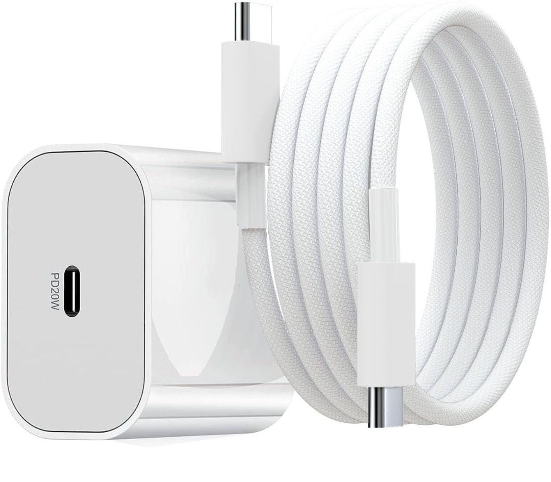 2203)⚡ 20W USB-C Power Adapter & Cable | Fast Charger for Phone ...
