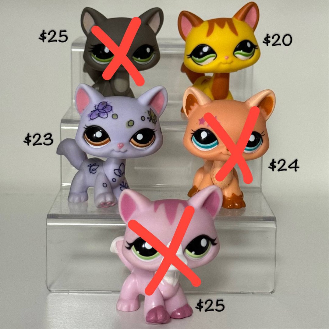 Authentic Littlest Pet Shop LPS Destiny Walking Cats, Hobbies & Toys ...