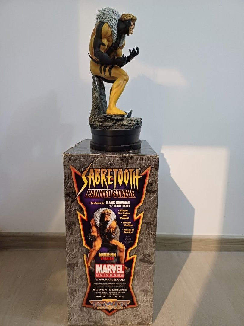 Bowen Sabretooth Tiger Marvel 1/6 Statue, Hobbies & Toys, Toys & Games ...
