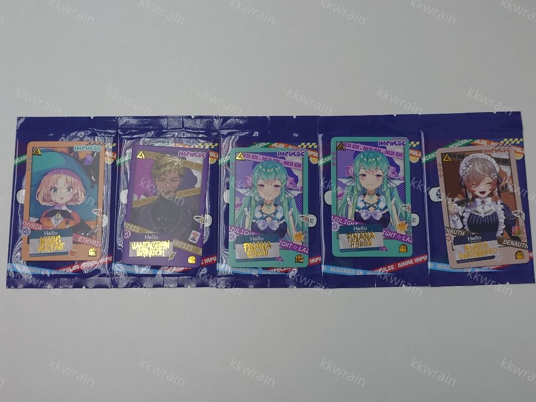 【換/出】彩虹社EN nijisanji en ANIME Impulse Random Photocard Series 1 美漫卡 ...