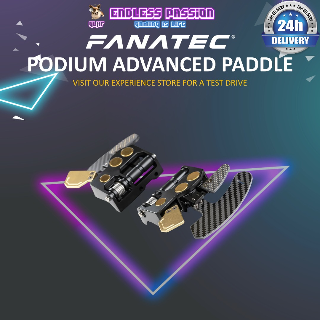 Fanatec Podium Advanced Paddle Module - P_APM, Video Gaming, Gaming ...