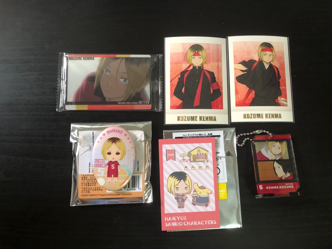Haikyuu official merch Kenma, Kuroo, Oikawa, Bokuto, Tsukishima ...